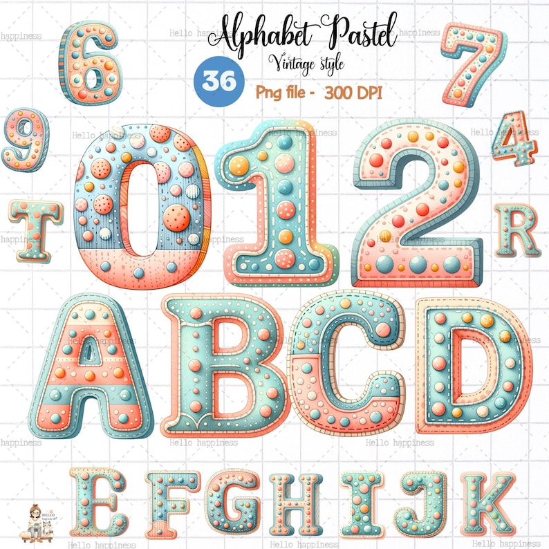 Alphabet Letters PNG, Pastel Color, Rainbow, Candy Letters, Letter ...