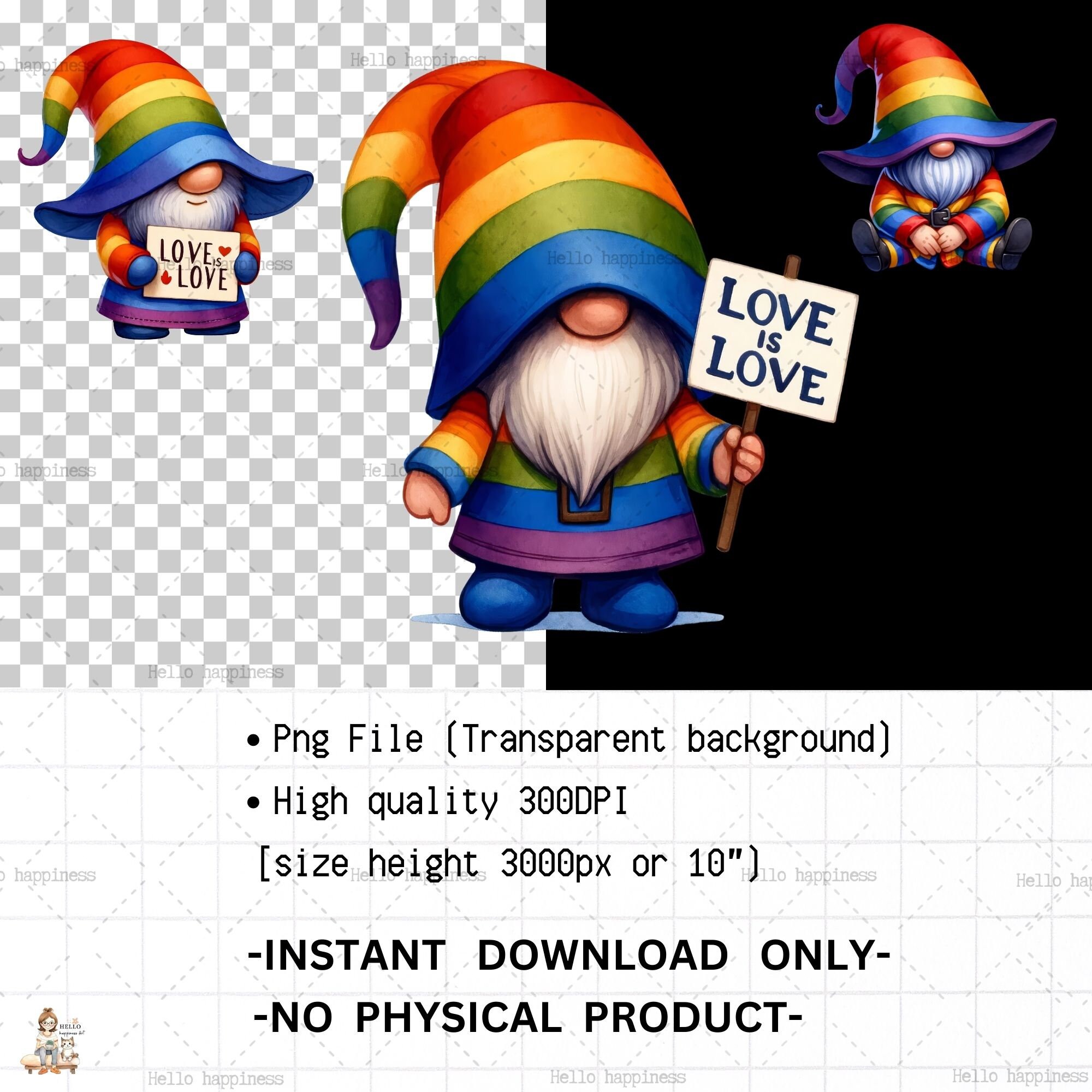 LGBT Gnome, Funny Gnome, PNG Pride Month Gnome PNG, Pride Gnome Clipart ...
