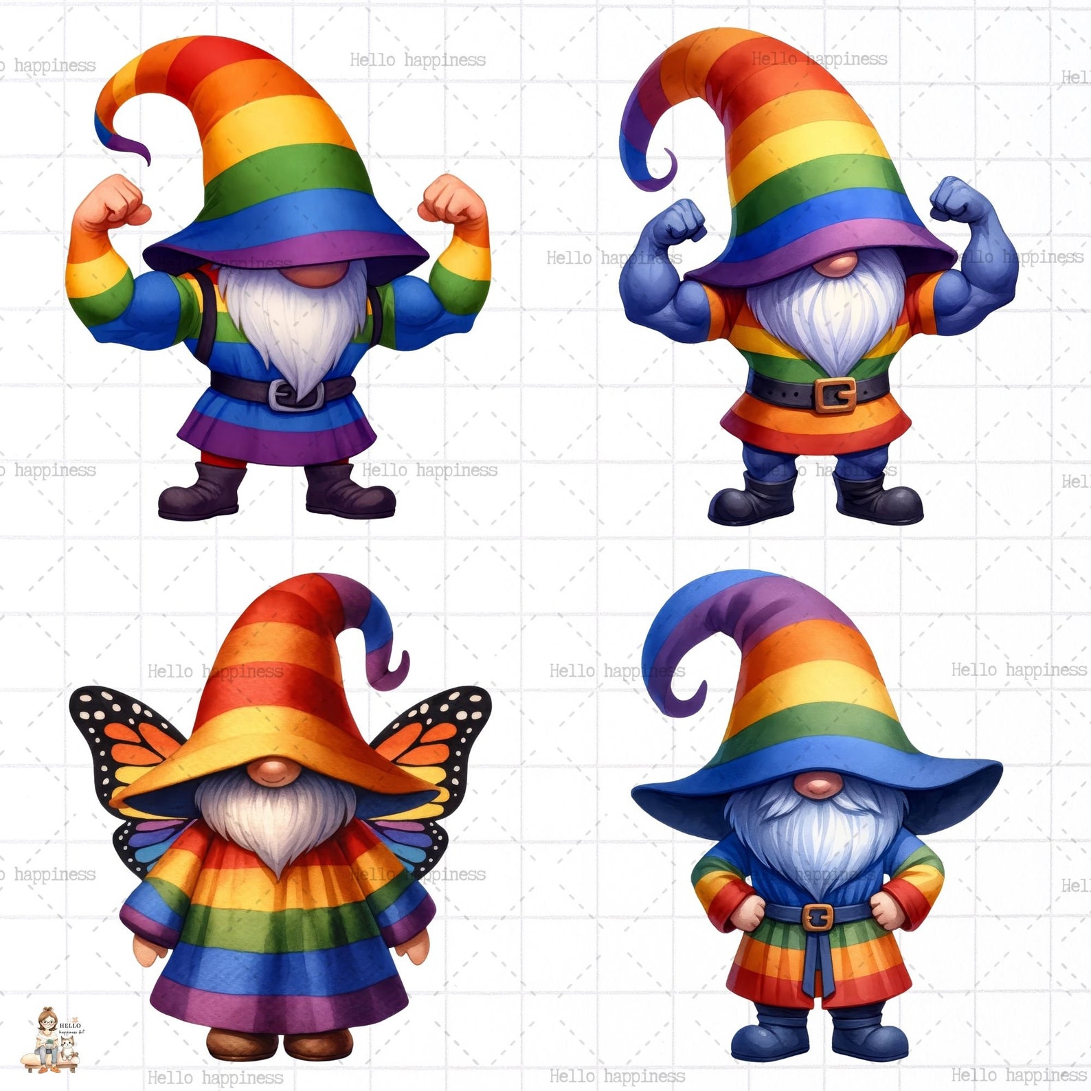 LGBT Gnome, Funny Gnome, PNG Pride Month Gnome PNG, Pride Gnome Clipart ...