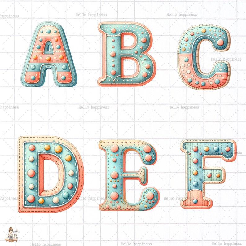 Alphabet Letters PNG, Pastel Color, Rainbow, Candy Letters, Letter ...