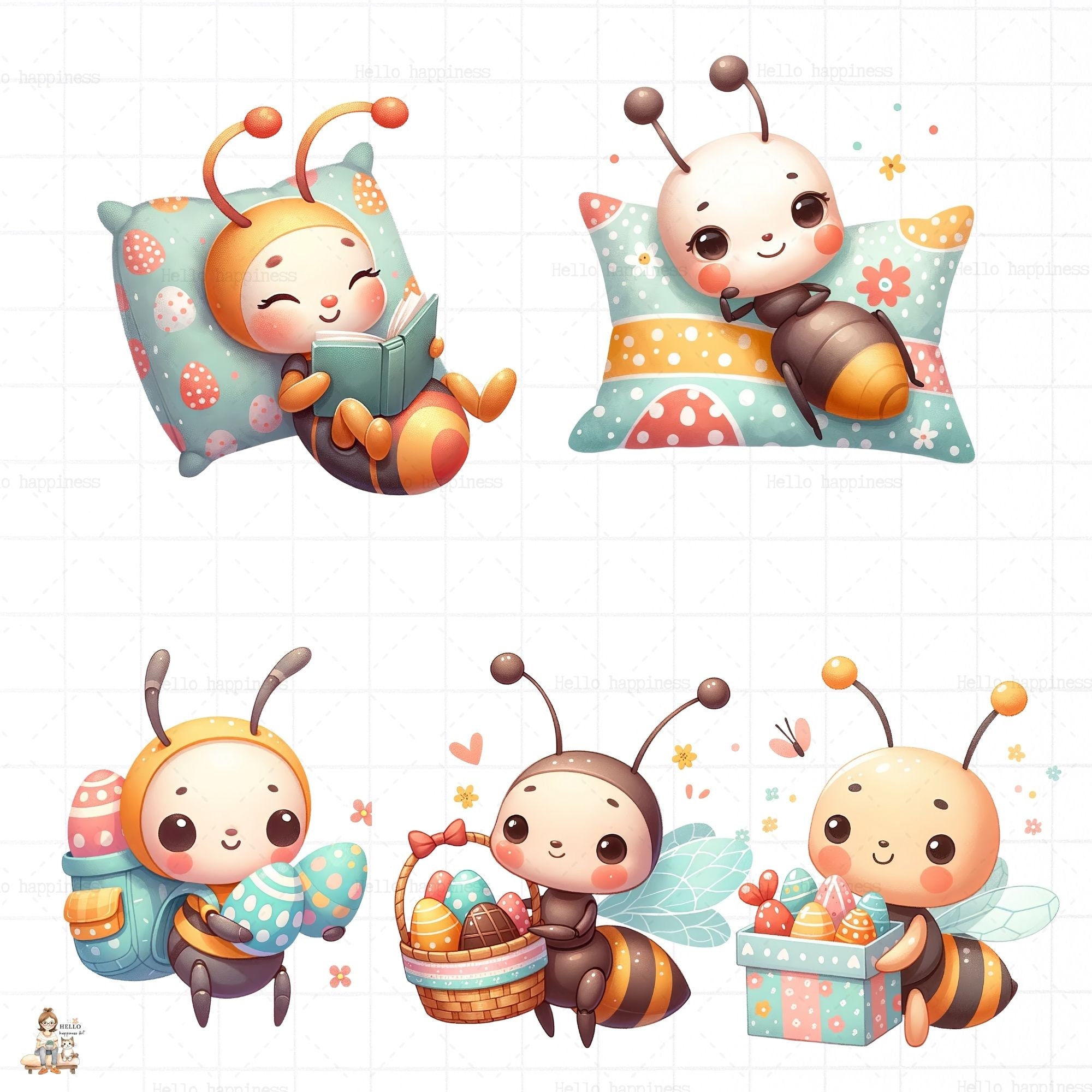 Cute Ant Clipart , Little Ant , Printable Watercolor Clipart, Animals ...