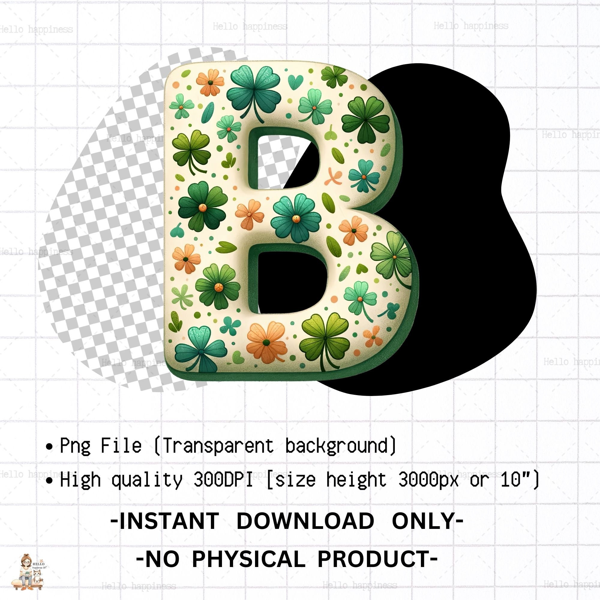 Alphabet Clipart St Patrick,letter St Patrick,number,clover Pattern,st ...