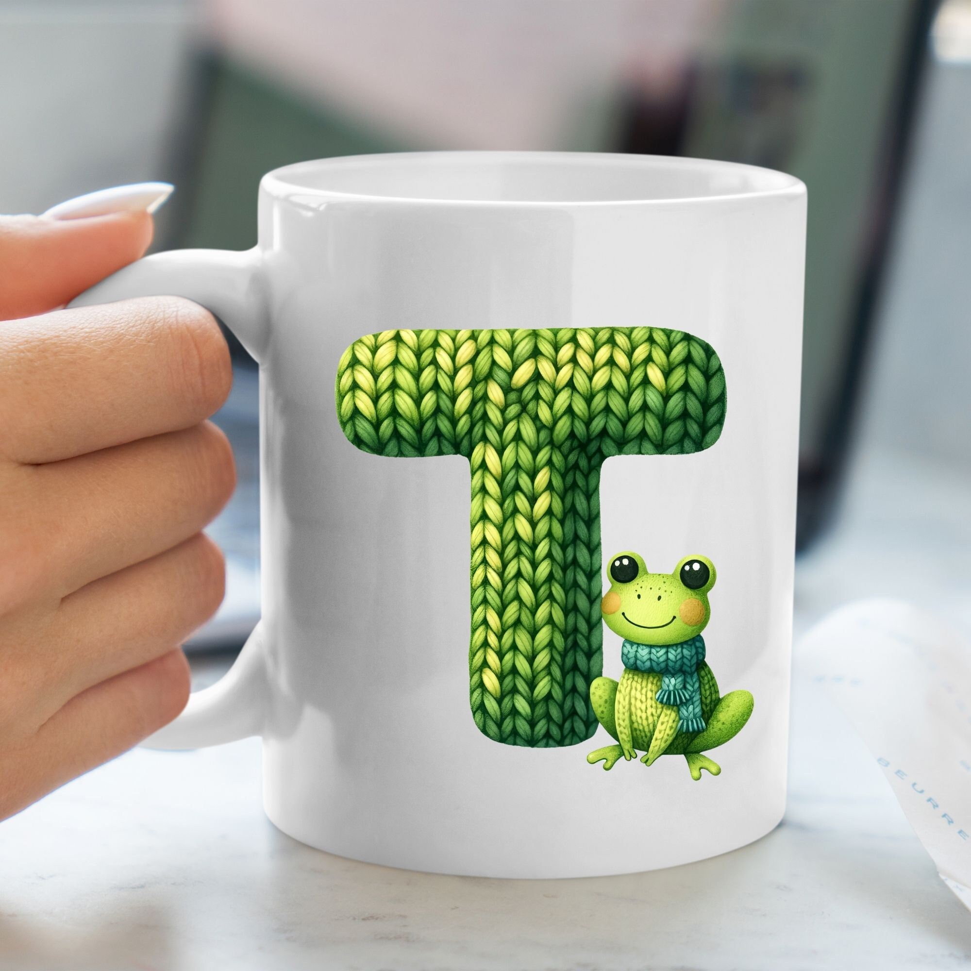 Frog Alphabet,cute Frog Png, Letter Knitting Pattern,frog Clipart, Frog ...