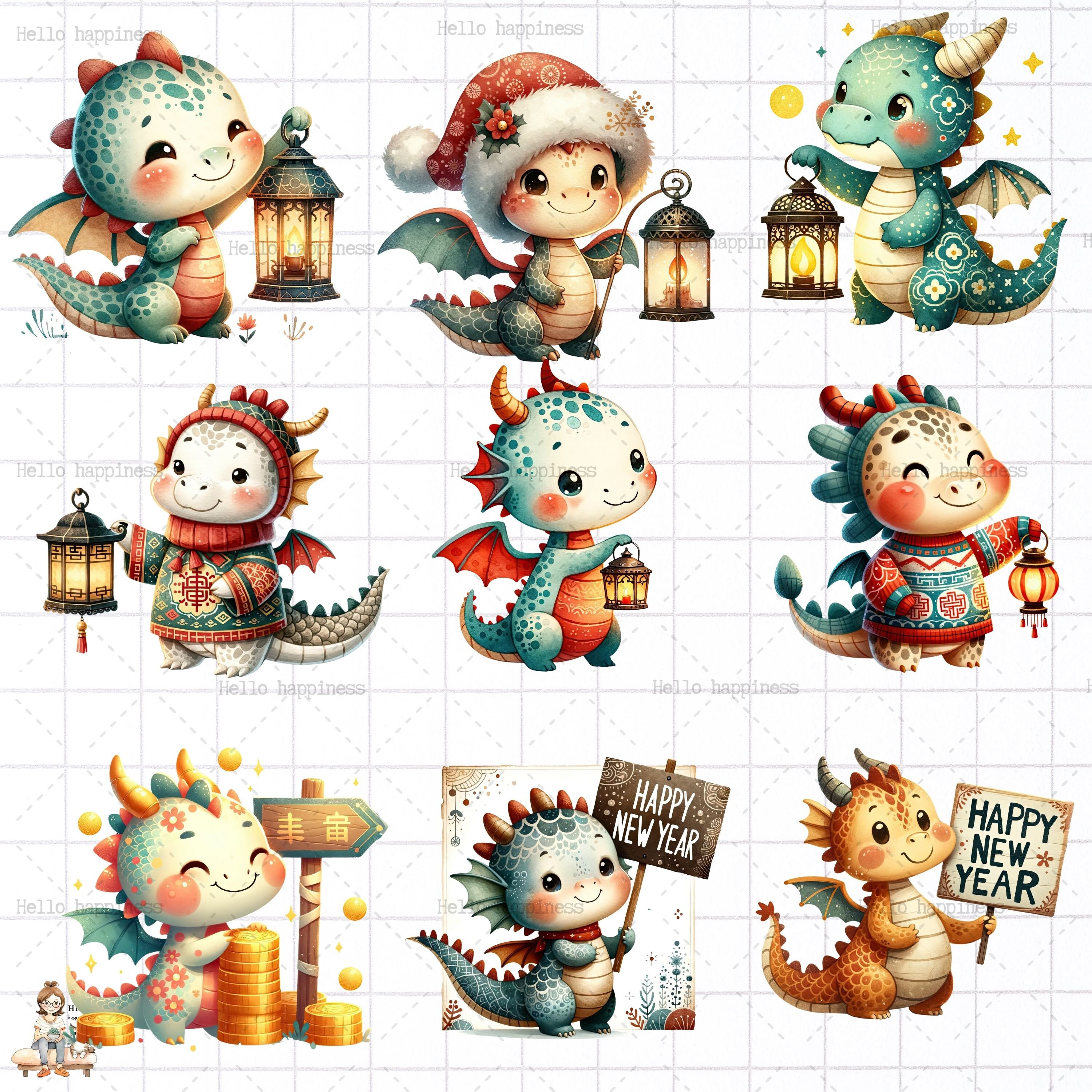 Cute Dragon Alphabet, Chinese New Year, Letter Dragon, Alphabet Dragon ...