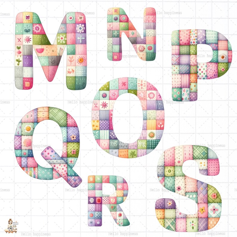 Alpha Pathwork Clipart, Letter Patchwork, Alphabet Png,patchwork ...
