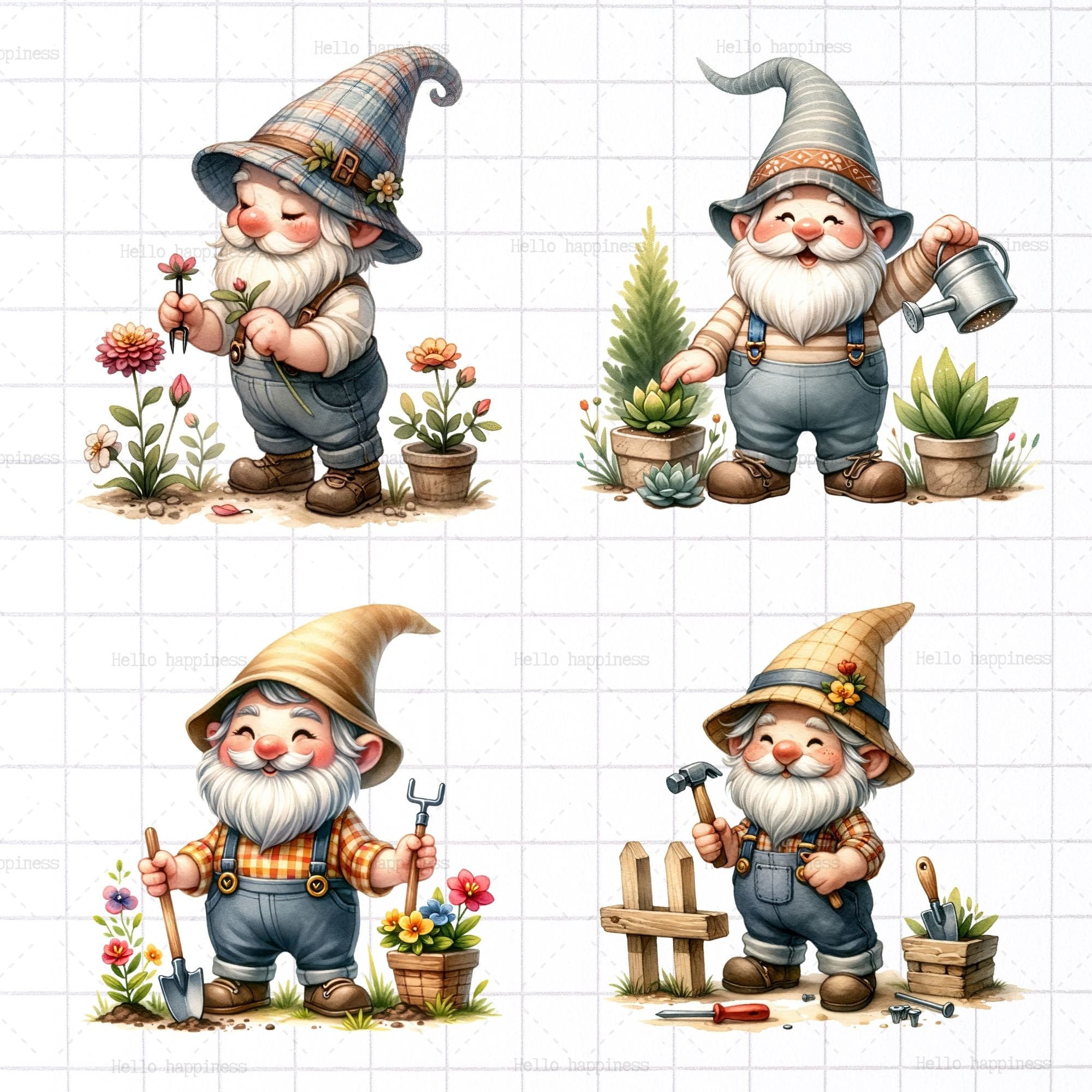 Gnomes Gardener Clipart,gnome Png,gardener Themed Png,apple Clipart ...