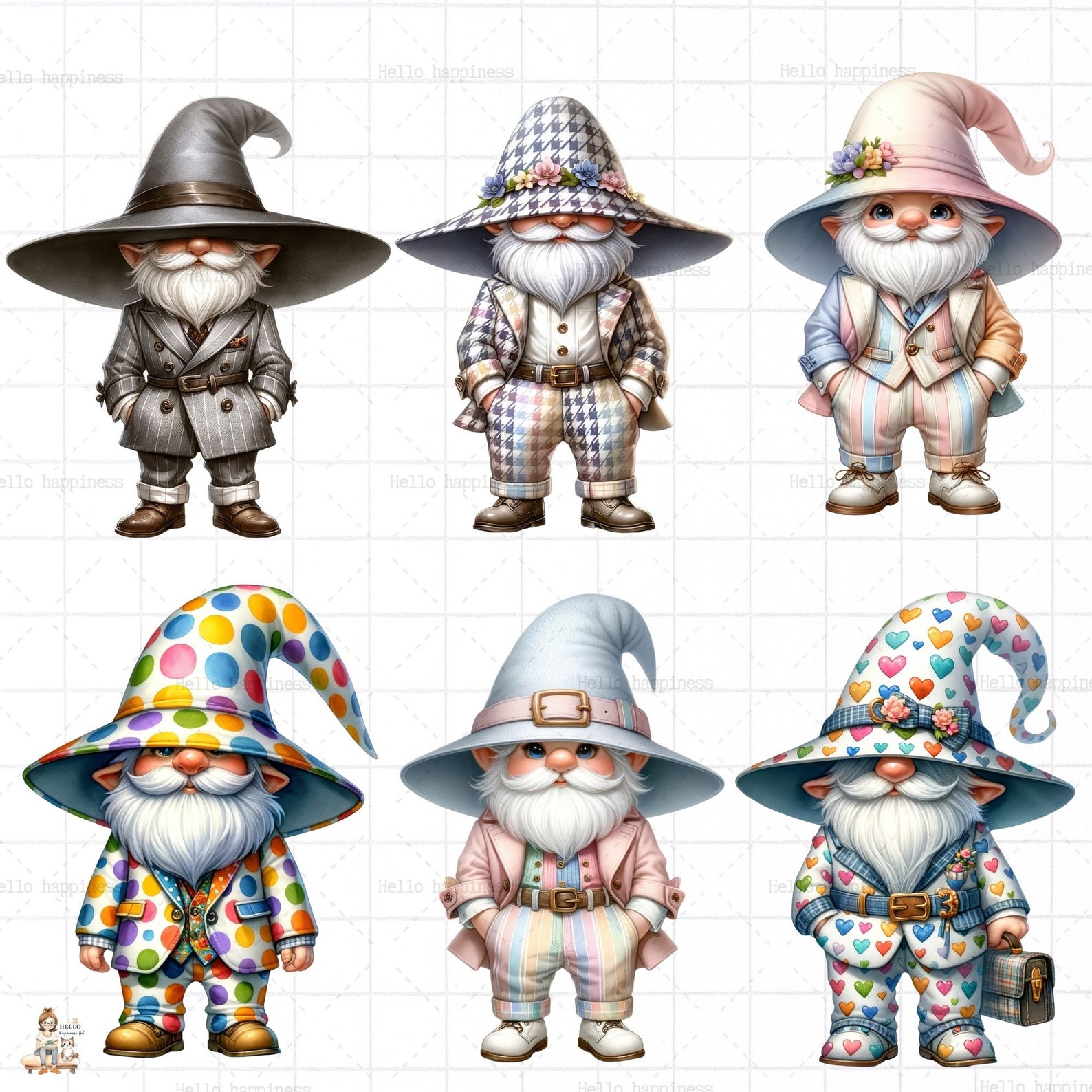 Cute Gnome,smart Gnome PNG, Men Working, Gnome Wearing a Suit,gnome ...