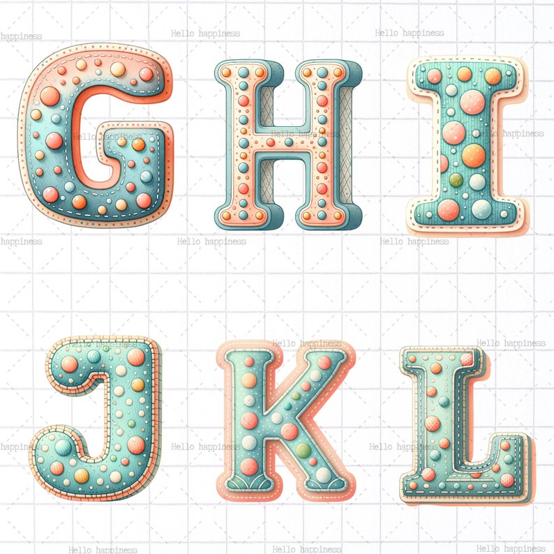 Alphabet Letters PNG, Pastel Color, Rainbow, Candy Letters, Letter ...