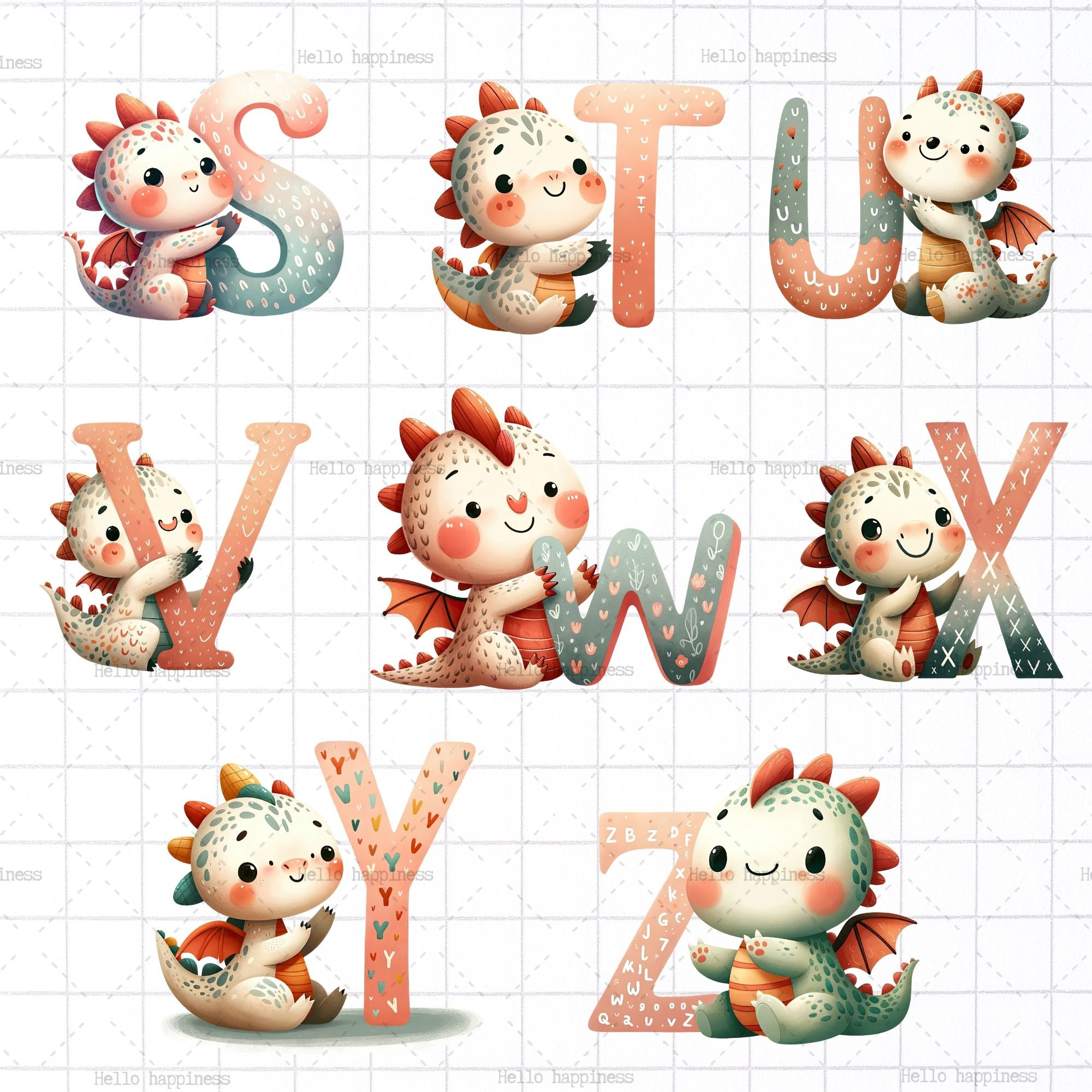 Valentine Clipart, Cute Baby Dragon,dragon Love PNG, Valentine ...