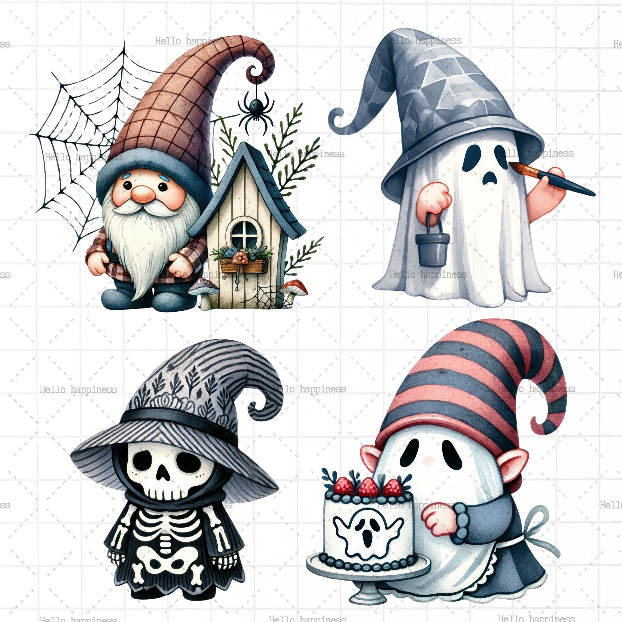 Cute Gnome,whimsical Halloween Gnomes for Magical Autumn, Fantasy ...