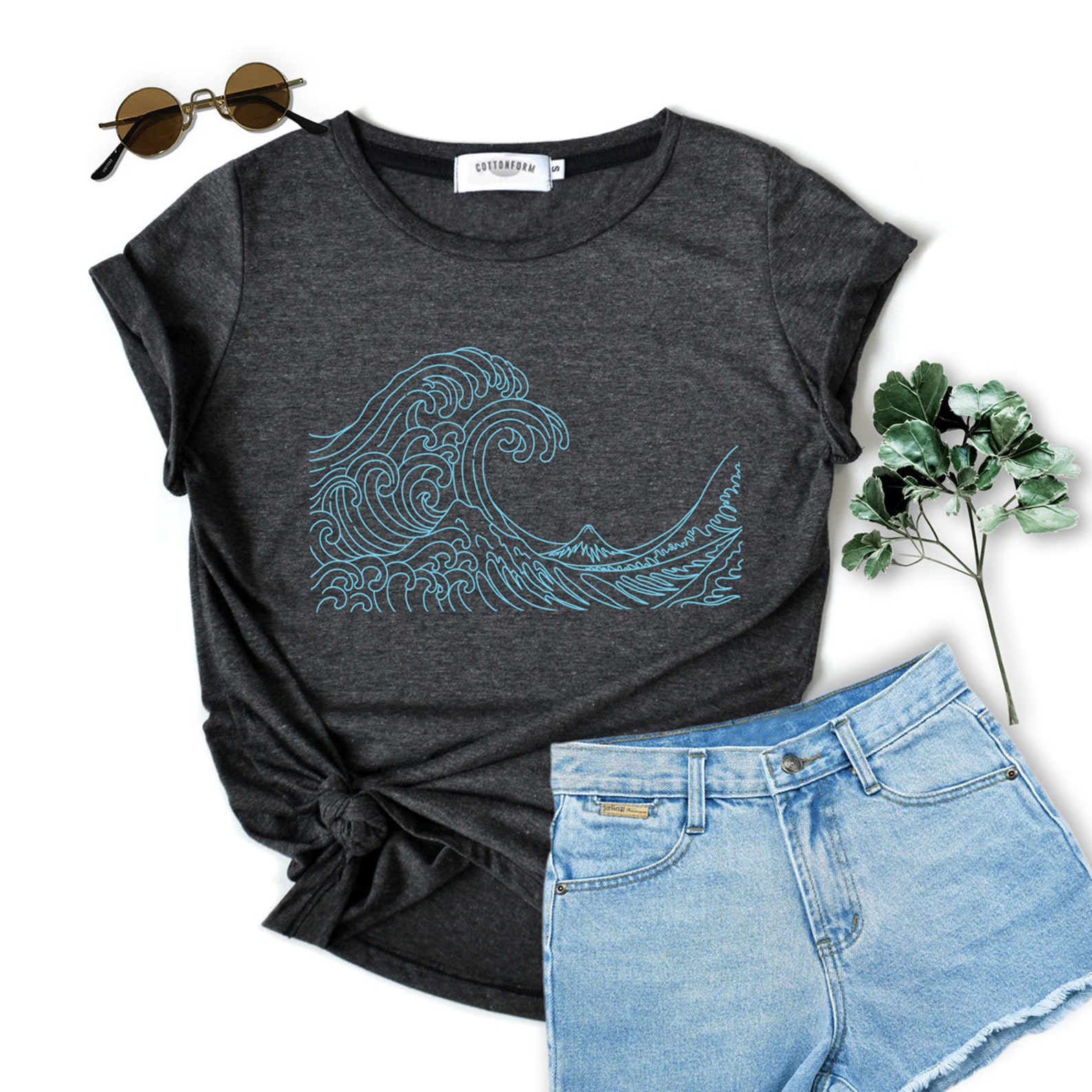 Giant Wave Shirt Hawaii Wave Shirt Gift Woman Tshirt Birthday Gift ...