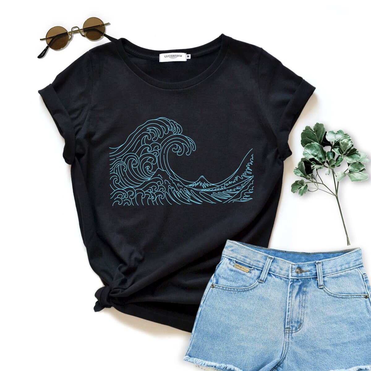 Giant Wave Shirt Hawaii Wave Shirt Gift Woman Tshirt Birthday Gift ...