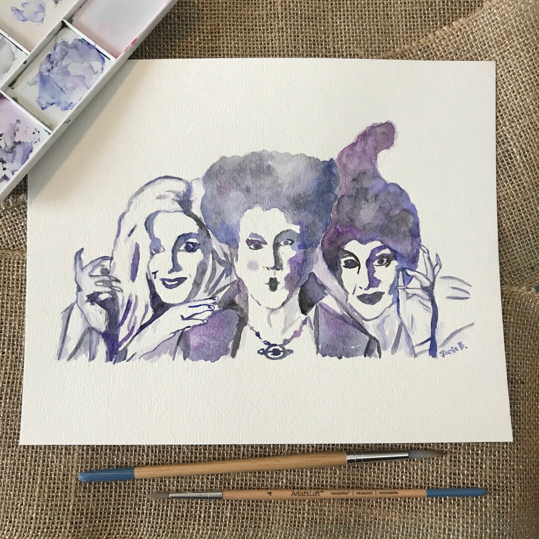 Hocus Pocus Watercolor - Etsy