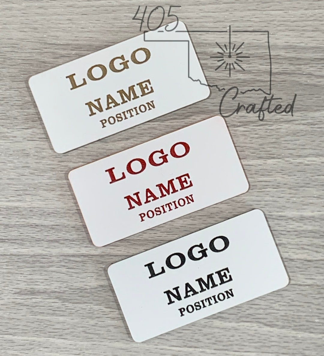 Custom Employee Name Tags - Etsy