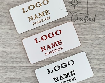 Personalized Logo or Title NAME PROFESSIONAL Employee Company BADGE ...