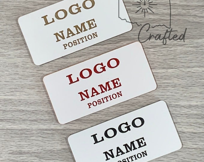 Personalized NAME, Title, and LOGO Design Employee Company Office Staff ...