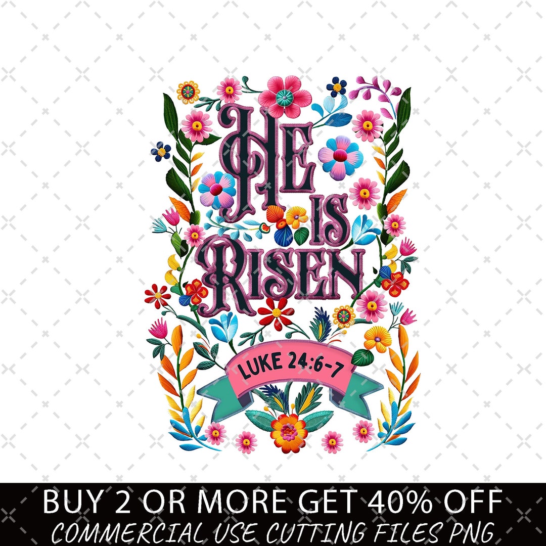 He is Risen Png, Matthew 28:6, Retro Easter Png, Easter Christian Png ...