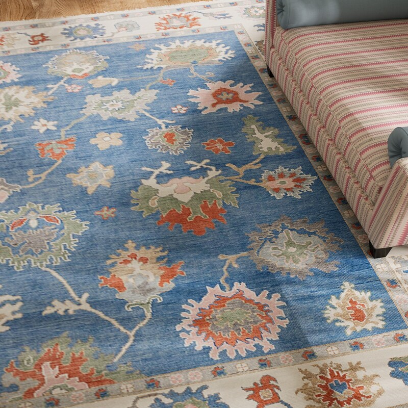 Blue Persian Rug - Etsy