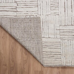 8'X 10' Ivory Handknotted Wool Rug Living Room Area - Etsy