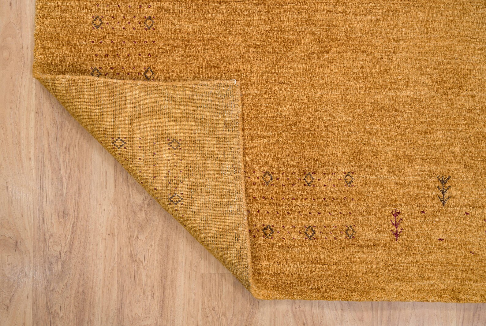 6x9 Golden Yellow Farmhouse Rug New Handmade Carpet in | Etsy