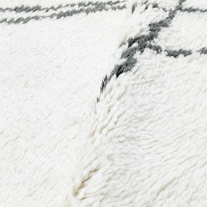 8' X 10' Soft Living Room White Moroccan Rug, New Handmade Gabbeh ...
