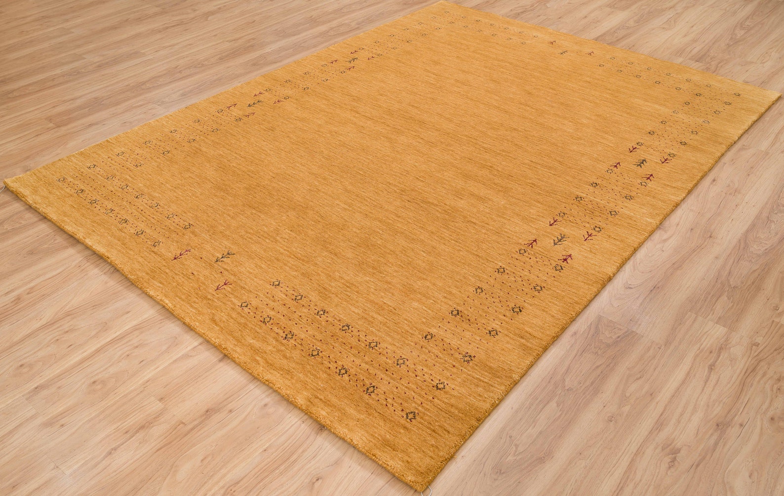 6x9 Golden Yellow Farmhouse Rug New Handmade Carpet in - Etsy