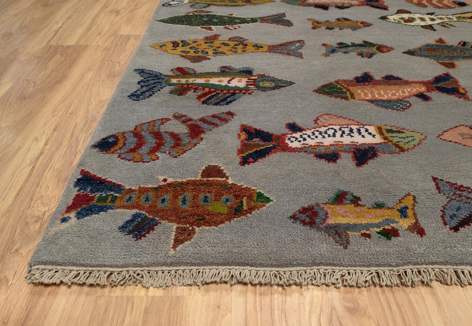 Handmade Wool Fish Rug, Coastal Art, Marine Animal Design Trc_9062 - Etsy