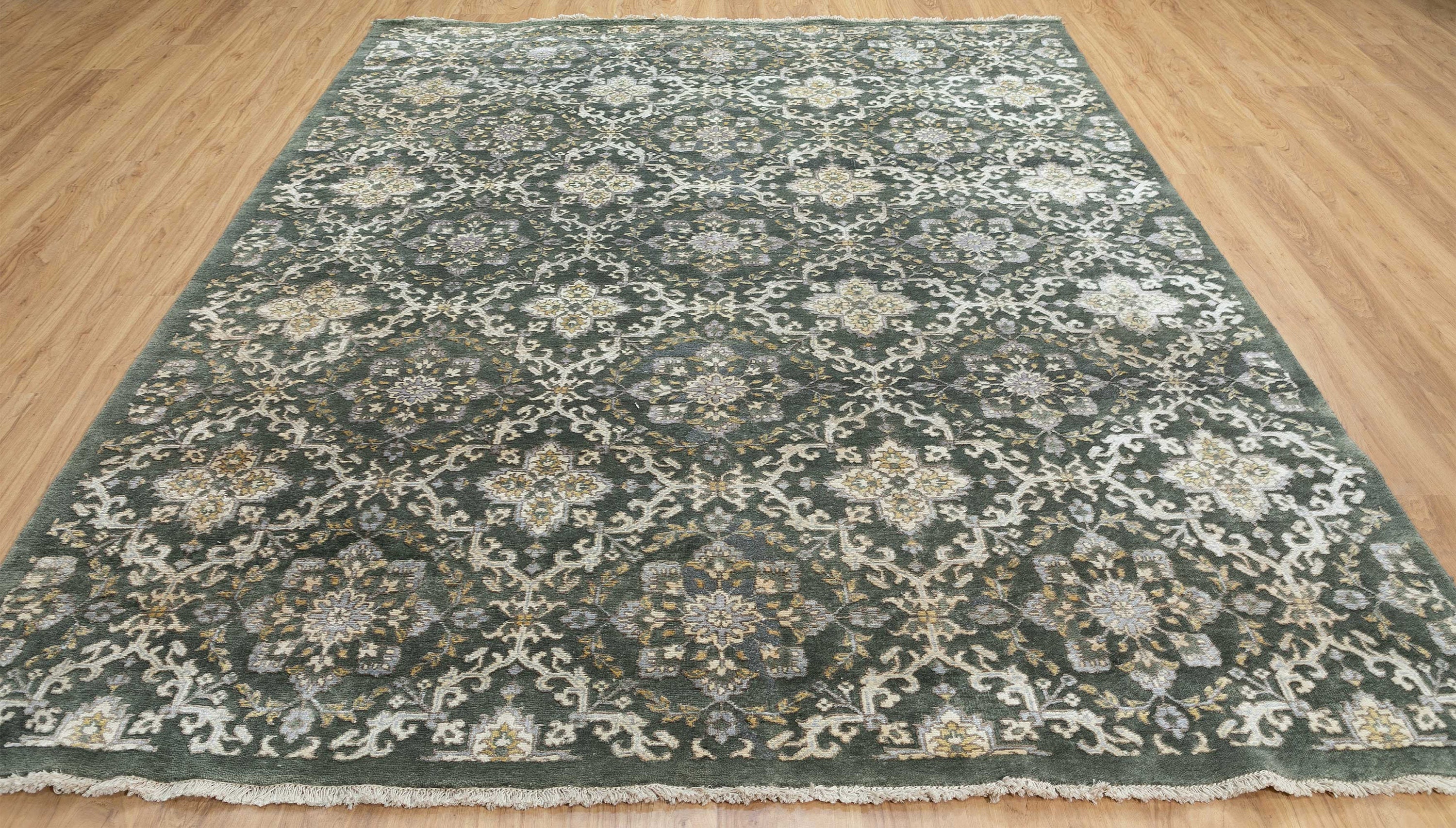 8x10 3D Floral Green Pastel Soft Full Pile Area Rug large | Etsy