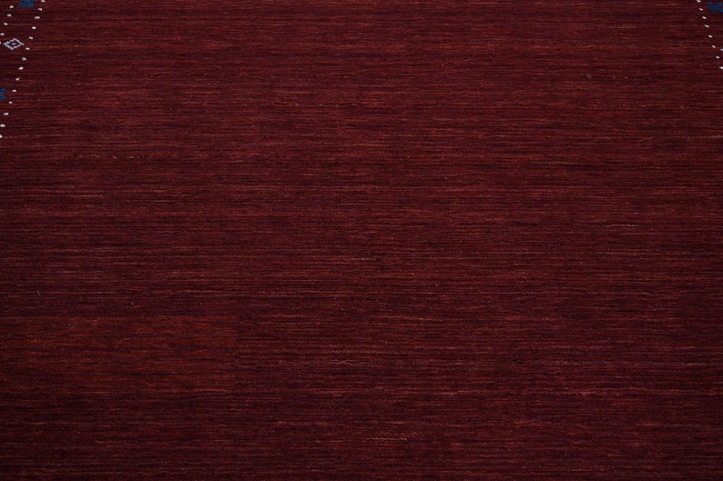 8' X 10' Dark Red Dining Room Carpet Gabbeh Rug | Etsy