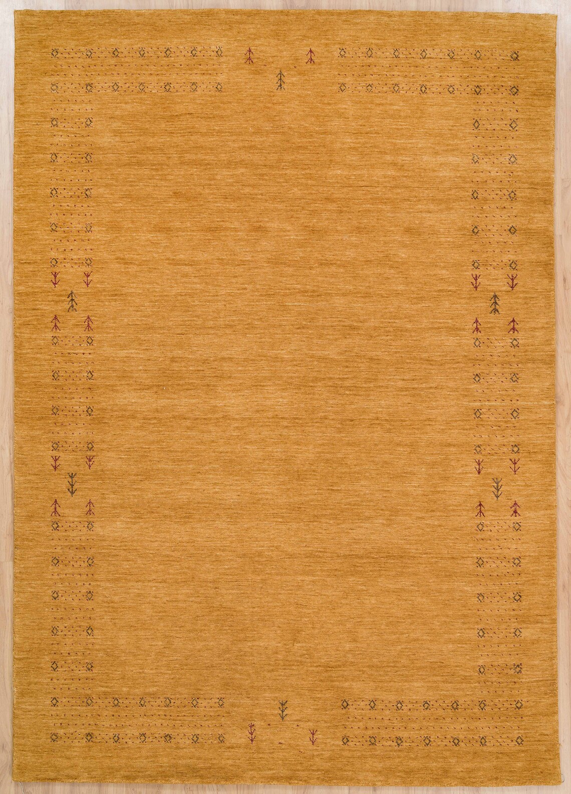 6x9 Golden Yellow Farmhouse Rug New Handmade Carpet in | Etsy