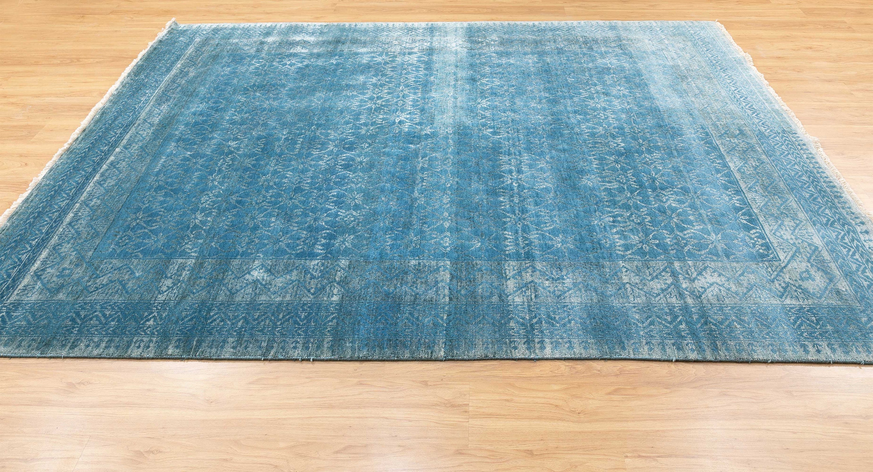 8x10 Faded Pattern Blue Area Rug Large Soft Bedroom | Etsy