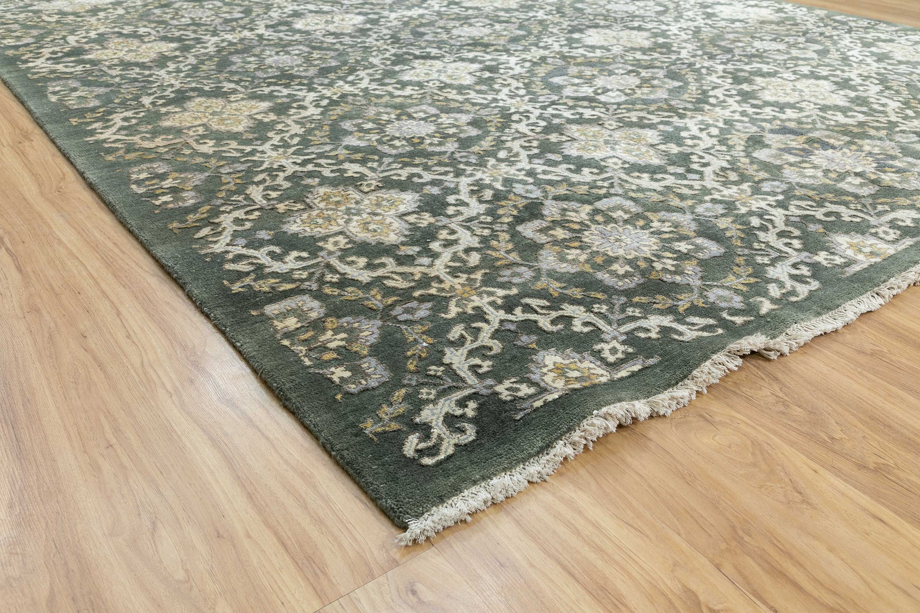 8x10 3D Floral Green Pastel Soft Full Pile Area Rug large | Etsy