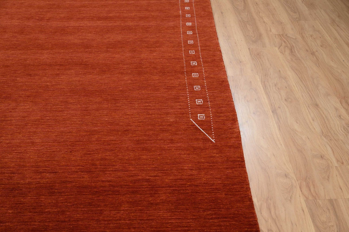 8' X 10' Rust Red Deco Gabbeh Carpet Gabbeh Rug - Etsy