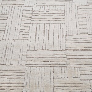 8'X 10' Ivory Handknotted Wool Rug Living Room Area - Etsy