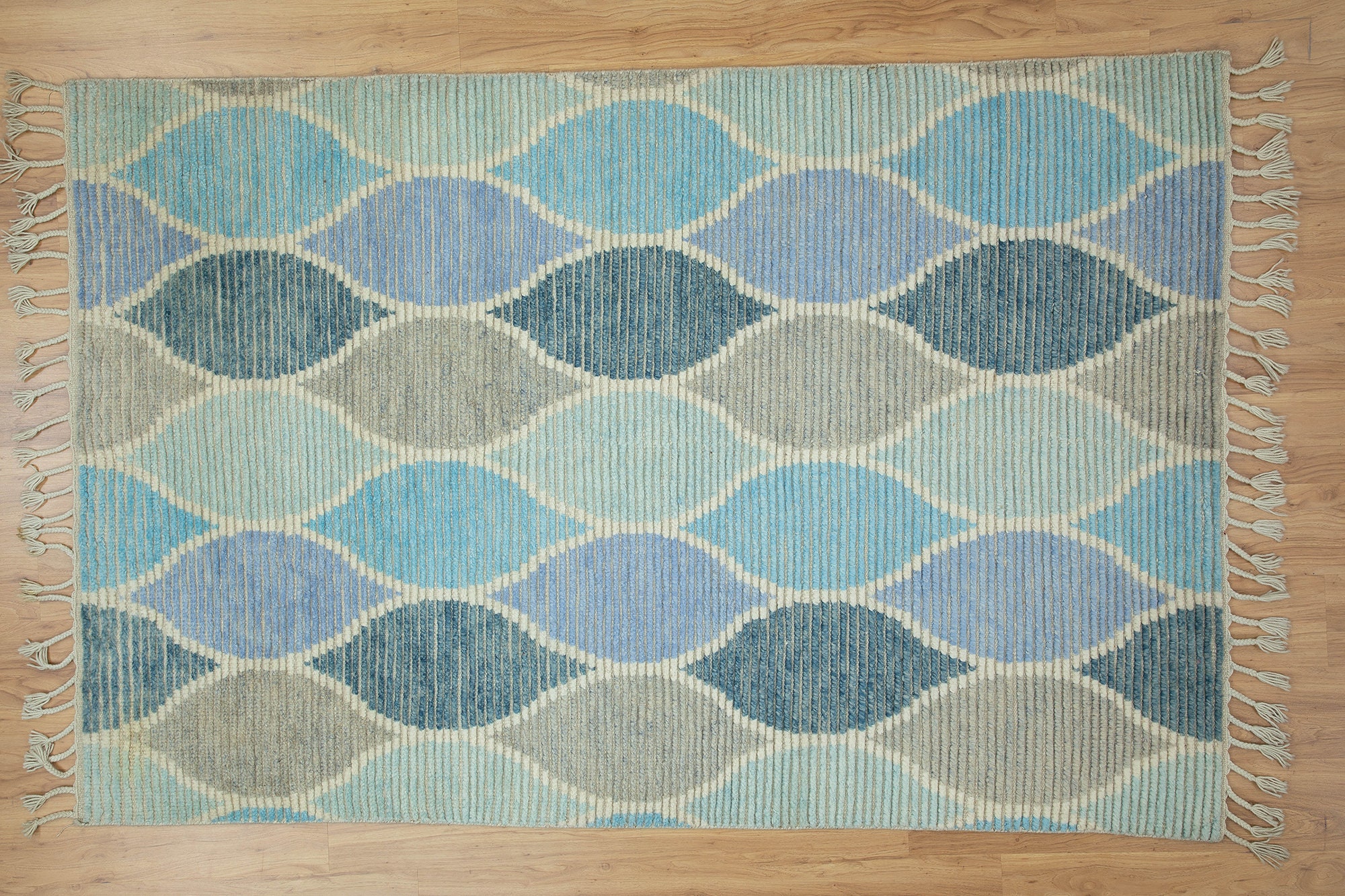 Shaggy Moroccan Carpet geometric Pastel Rug living Room Rug | Etsy