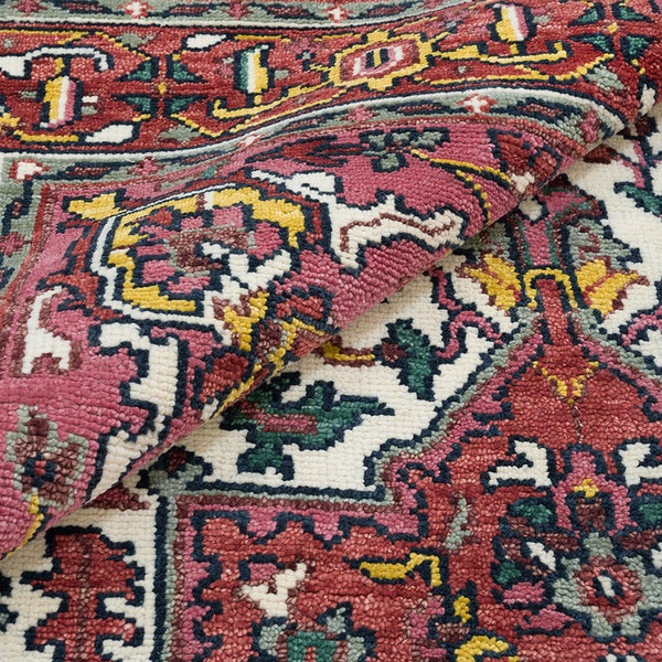 Blue Pink Cream Persian Rug - Etsy