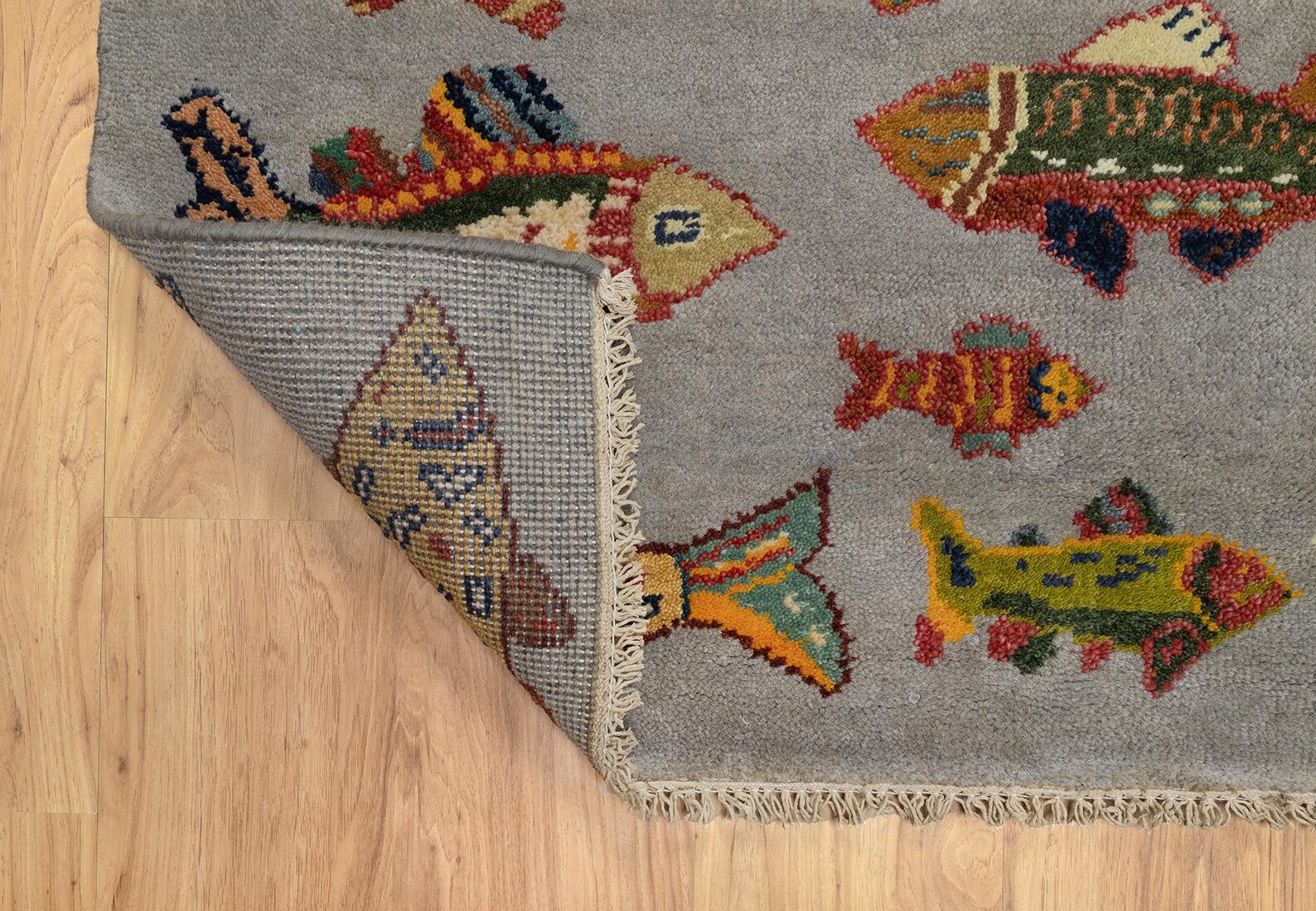 Handmade Wool Fish Rug, Coastal Art, Marine Animal Design Trc_9062 - Etsy