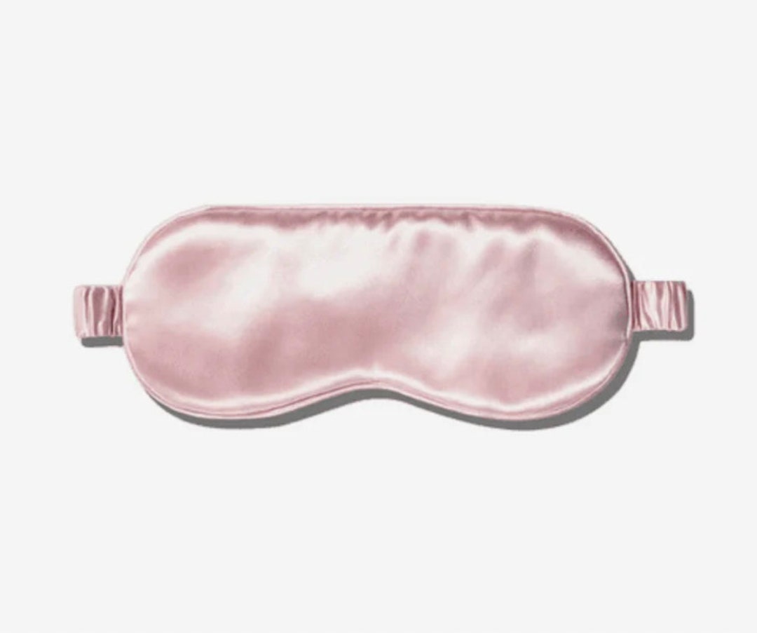 Luxurious 100% Pure Silk Soft Pink Eye Mask Sleep Eye Mask Spa ...