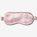 Luxurious 100% Pure Silk Soft Pink Eye Mask Sleep Eye Mask Spa ...