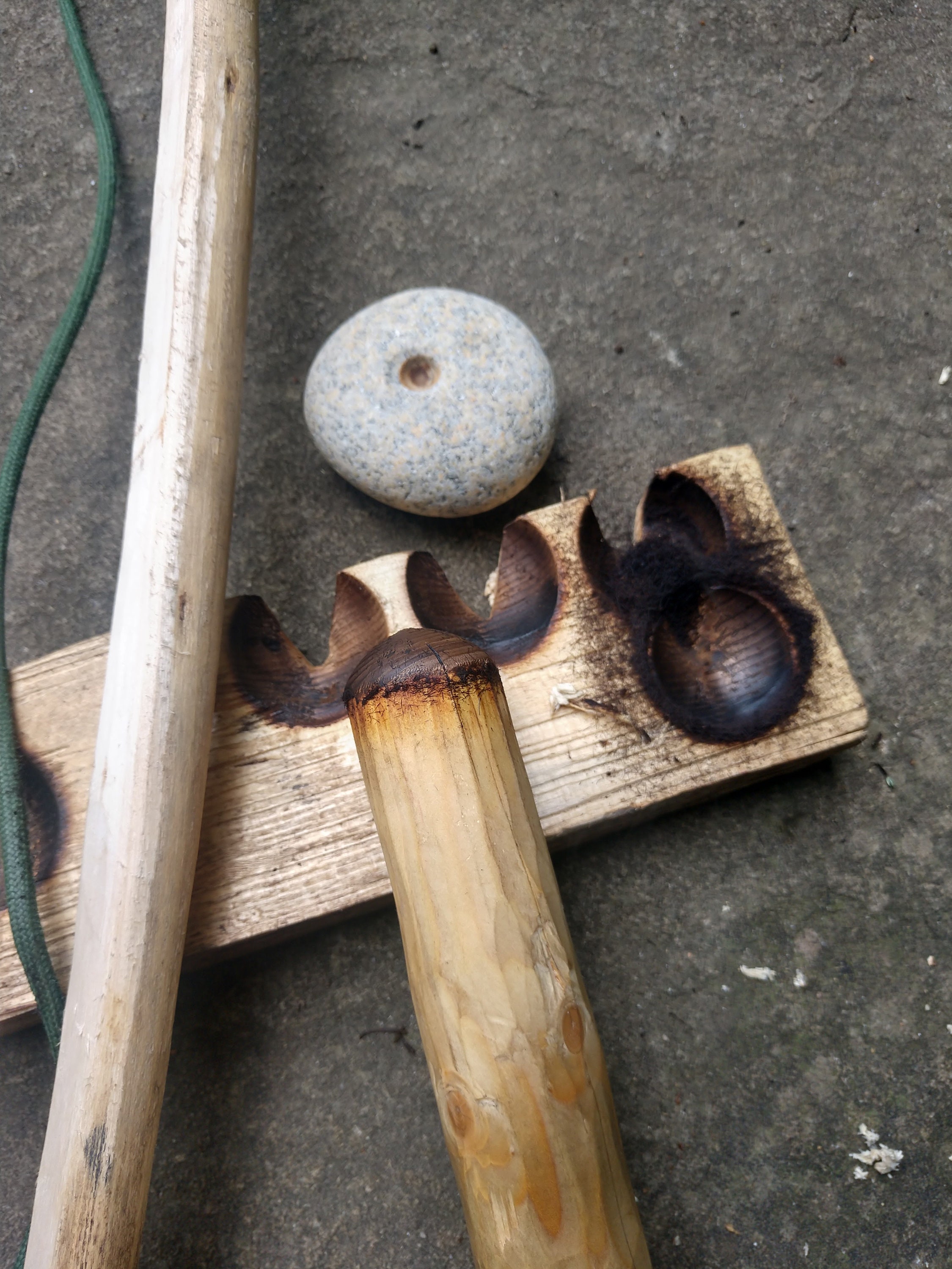 Stone Bowdrill Handholds Friction Fire - Etsy