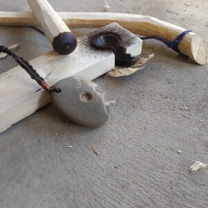 The Wanderer's Stone Bowdrill Handhold- Friction Fire - Etsy