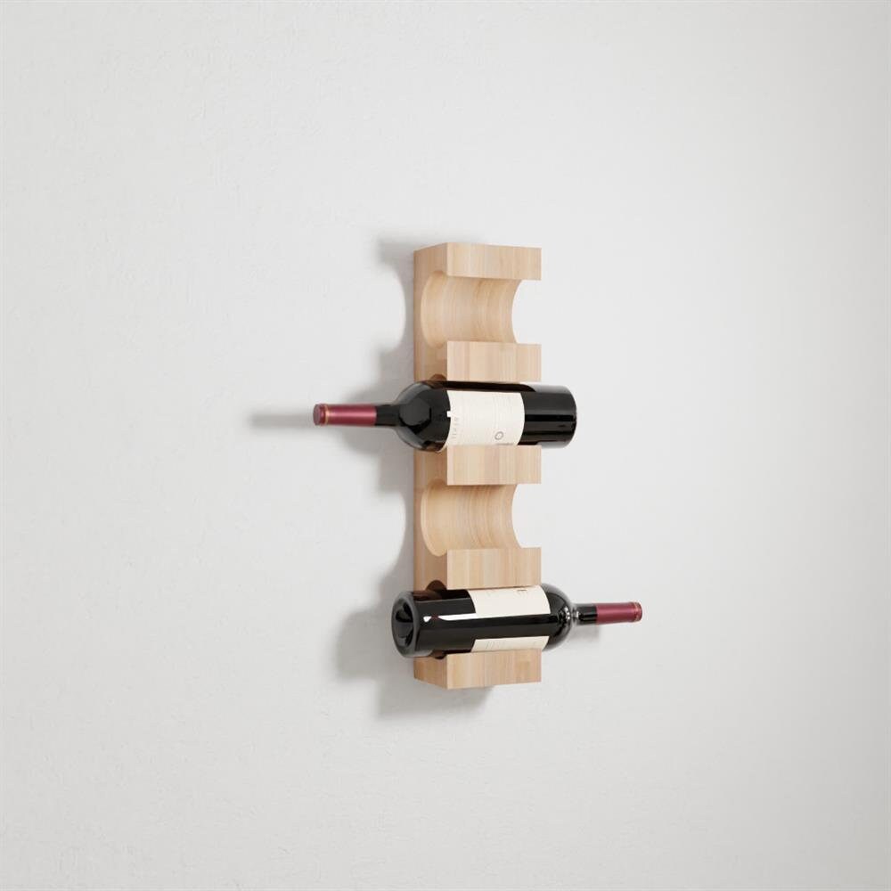 Wine Rack. Modern Minimalist Decorative Special Design. Wall Mounted 4 ...