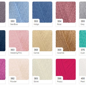 Alize Diva Microfiber Acrylic Yarn 382 Yards-100 Grams Crochet and ...