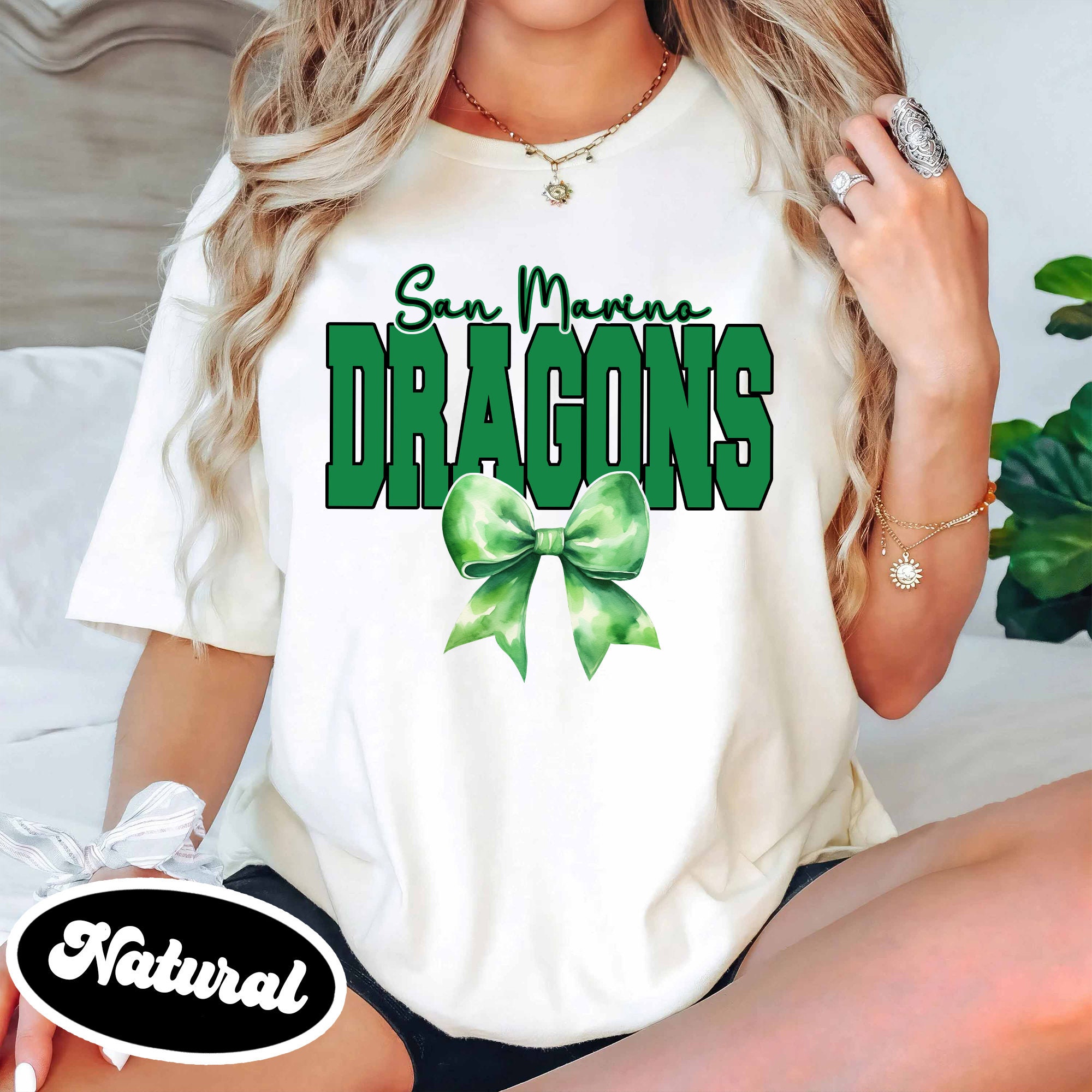Custom Team Mascot Bow Shirt, School Spirit Mascot Tee, Football Sports ...
