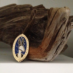 Portrait of a Departed Hare - Series 1 - Collectable Enamel Pin - Etsy