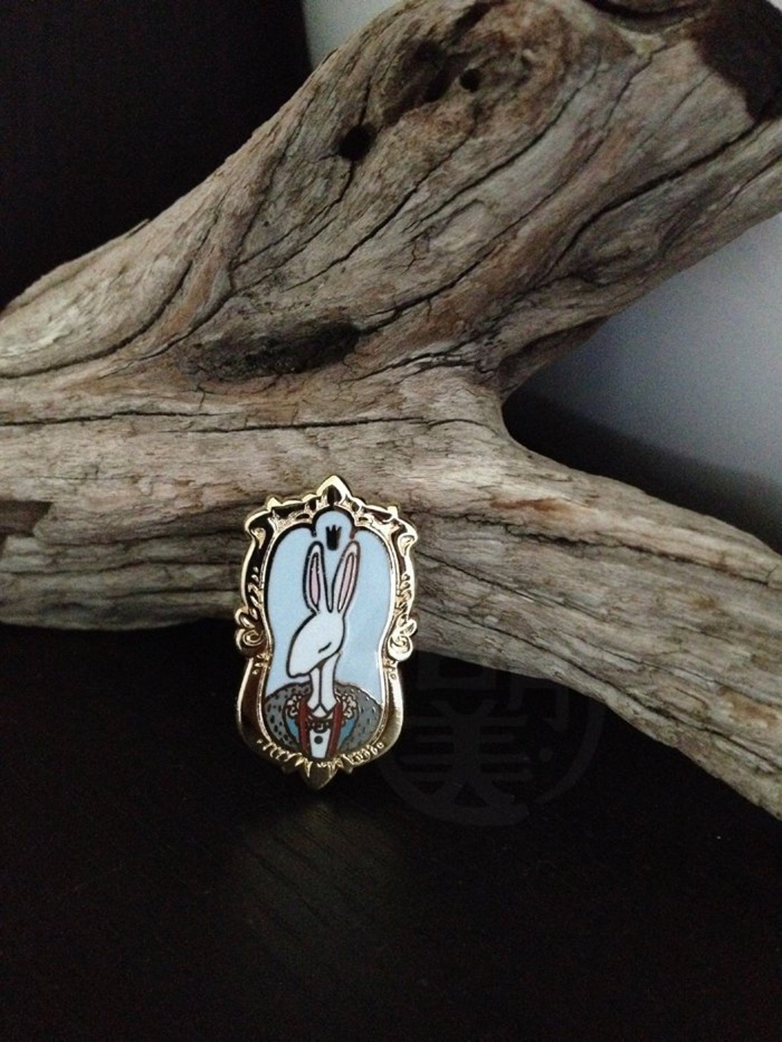 Portrait of a Royal Rabbit - Series 1 - Collectable Enamel Pin - Etsy