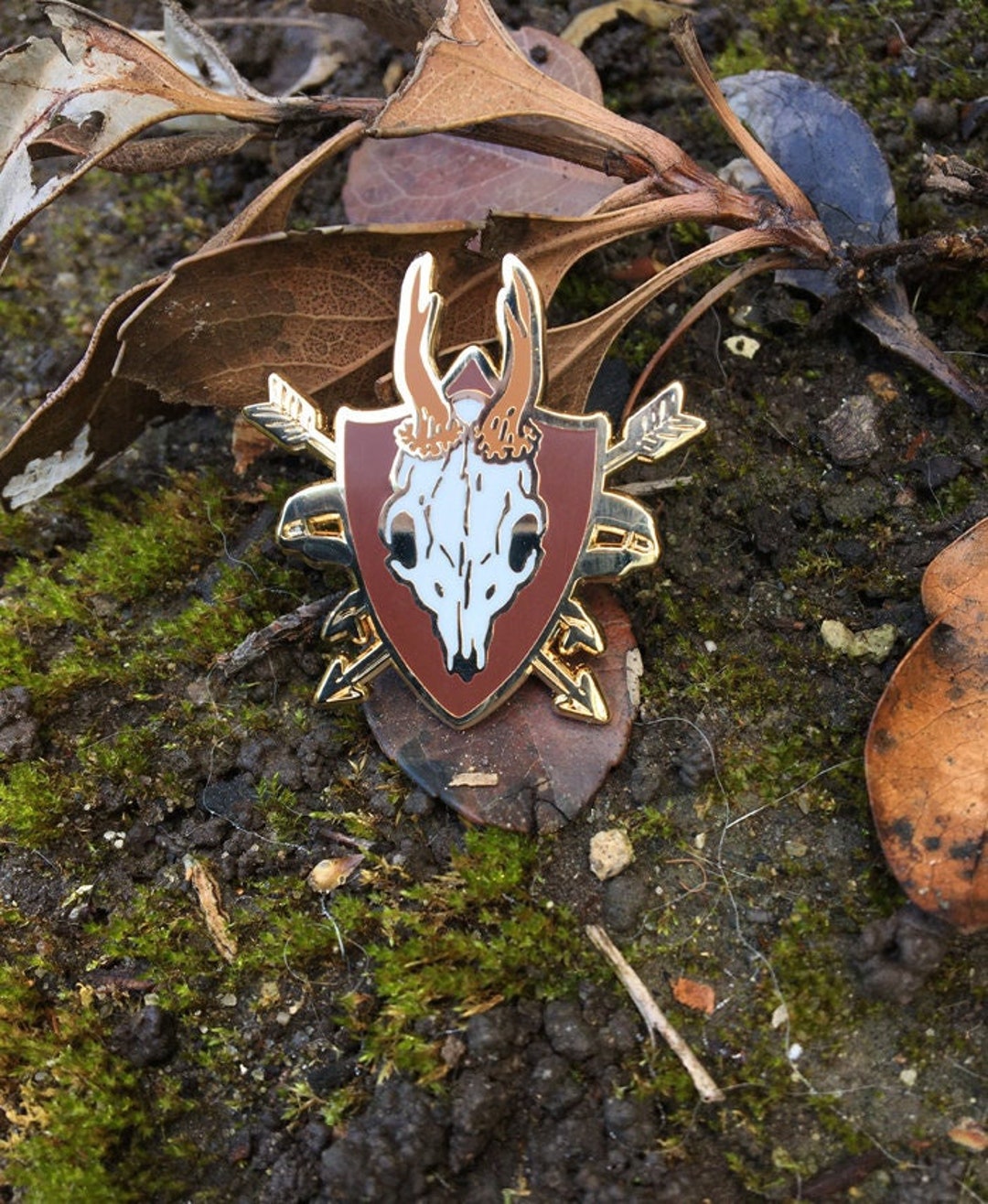 Roe Deer Shield - Series 2 - Collectable Enamel Pin - Etsy