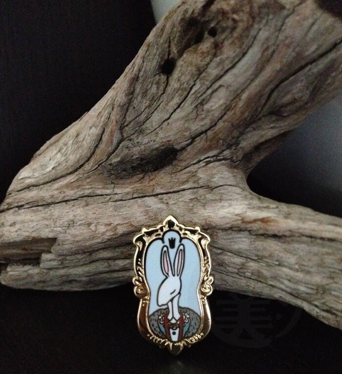 Portrait of a Royal Rabbit - Series 1 - Collectable Enamel Pin - Etsy