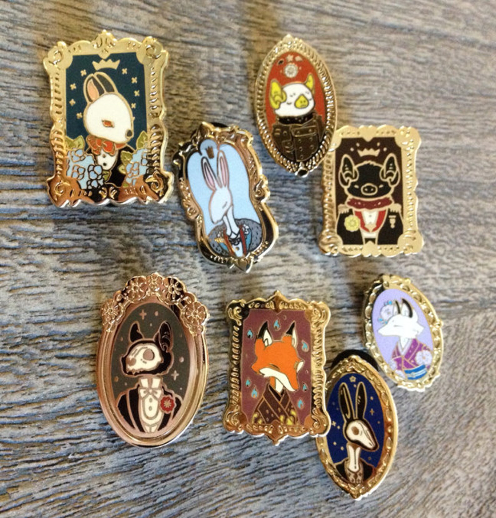 Portrait of a White Bat Series 1 Collectable Enamel Pin - Etsy