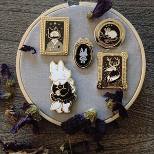 Original Portrait of a Fennec Fox - Series 1 - Collectable Enamel Pin ...